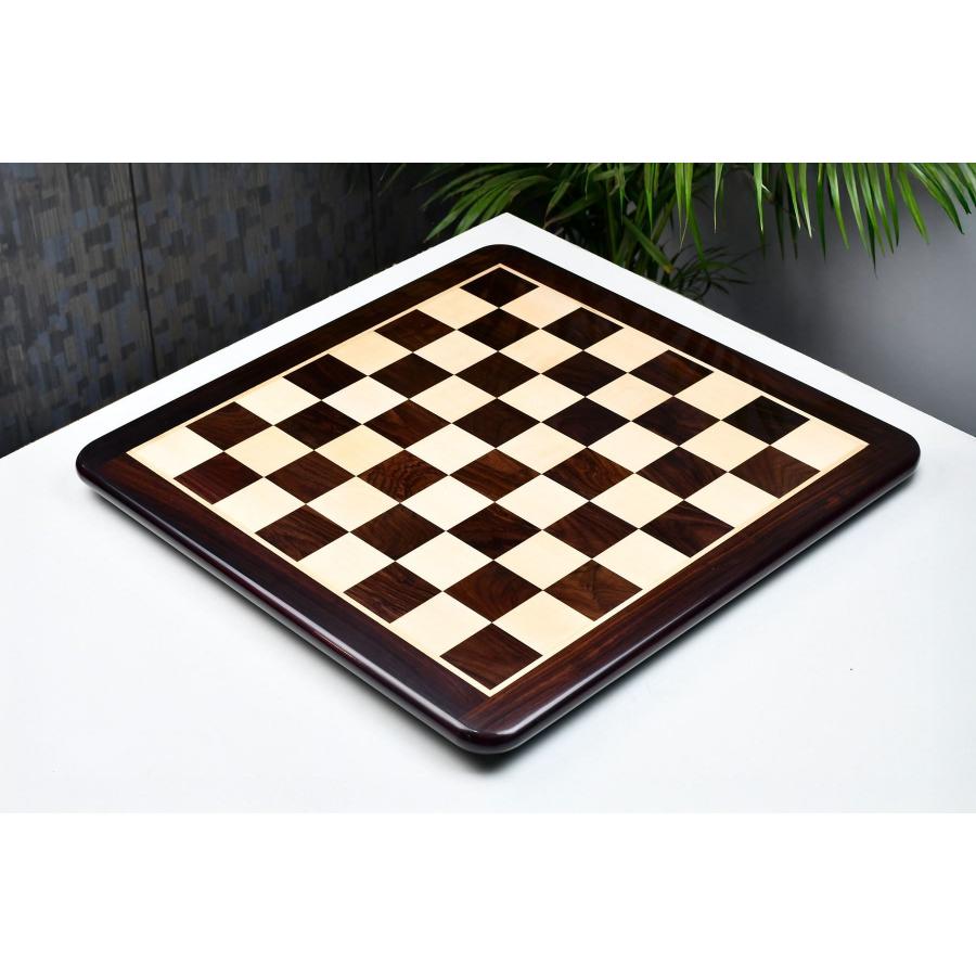 チェス盤 ローズウッド×カエデ 51cm 50mm インド直送 M0020 : m0020 : チェス専門店 ChessJapan - 通販 - Yahoo!ショッピング