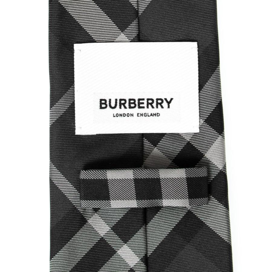 BURBERRY バーバリー ネクタイ チャコール(チェック柄 BURBERRY バーバリー ネクタイ チャコール(チェック柄