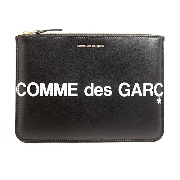 コムデギャルソン COMME DES GARCONS メンズ レディース ポーチ ブラック HUGE LOGO ヒュージロゴ SA5100HL ...