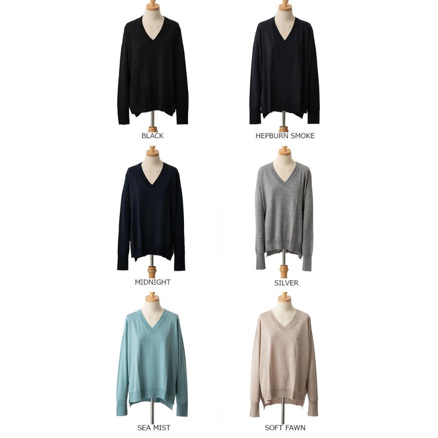 JOHN SMEDLEY ジョンスメドレー レディース Vネック長袖ニット JOHN SMEDLEY ジョンスメドレー レディース Vネック長袖ニット