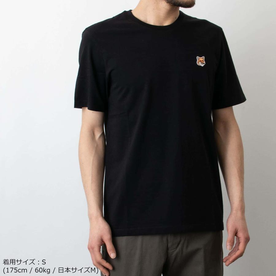MAISON KITSUNE メゾン キツネ 半袖Tシャツ FOX HEAD PATCH MAISON KITSUNE メゾン キツネ 半袖Tシャツ FOX HEAD PATCH