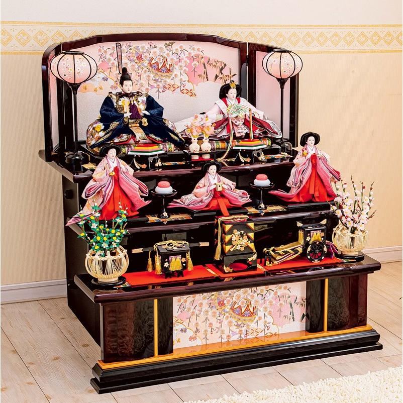 雛人形 平安豊久 三段飾り 桃香 ひな人形 HJ-134 p47 : 2503m088 : 高田屋人形店 - 通販 - Yahoo!ショッピング