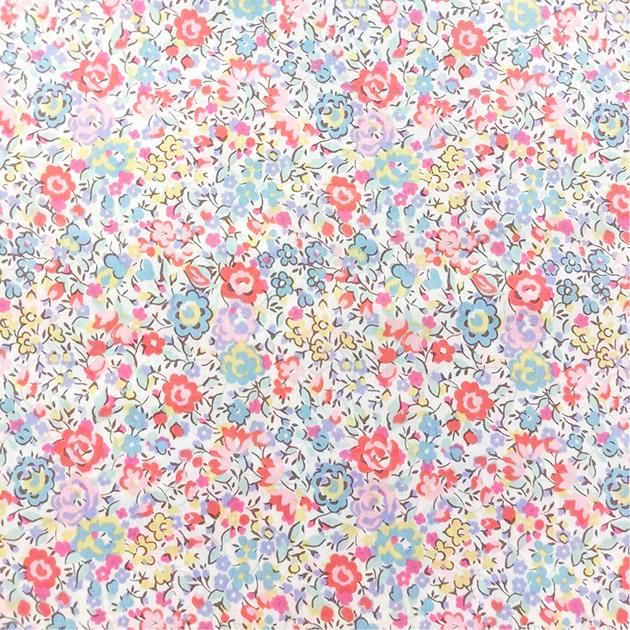 LIBERTY. リバティプリント【タナローン/エターナル】エマアンドジョージーナ（淡いピンクブルー LLE）Emma and ...