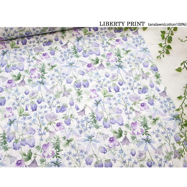 LIBERTY. リバティプリント【タナローン/2024AW NativeFlowers】ハクバ（パープルブルー 24D）Hakuba 363j4218-24d : ちびちびきっちん - 通販 ...