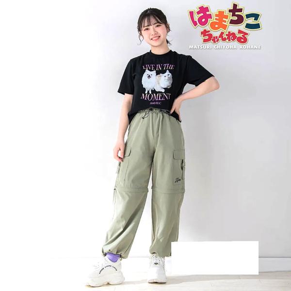 ZIDDY 半袖Tシャツ 黒 はまちこ 女児 : ちびっ子ハウスのま ZIDDY 半袖Tシャツ 黒 はまちこ 女児 : ちびっ子ハウスのま