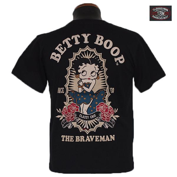 THE BRAVE MAN ザブレイブマン BETTYコラボ天竺半袖Tシャツ BBB-2437 バイカー アメカジ ベティちゃん 刺繍Tシャツ 刺繍 : CHIGIRI - 通販 ...