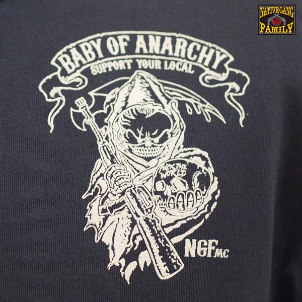 NATIVE GANG FAMILY ネイティブギャングファミリー BABY OF ANARCHY ZIPパーカー NGF40-883 フード ...