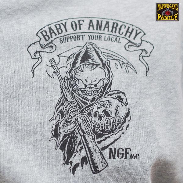 NATIVE GANG FAMILY ネイティブギャングファミリー BABY OF ANARCHY ZIPパーカー NGF40-883 フード ...
