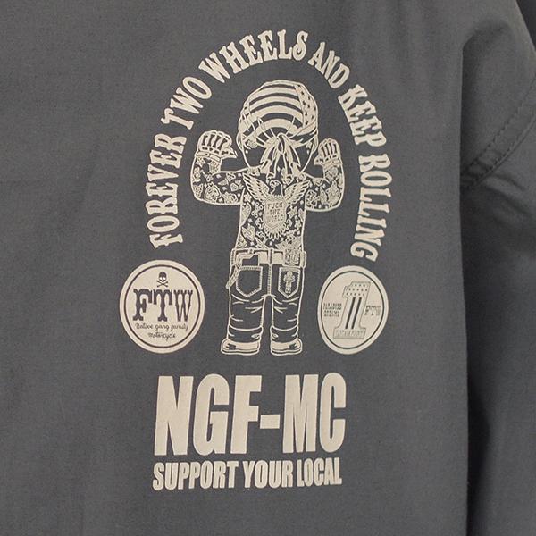 NATIVE GANG FAMILY NGF-NEW ロゴ C/Nフルジップパーカージャケット NGF41-983 アウトドア アウター 防風 ...