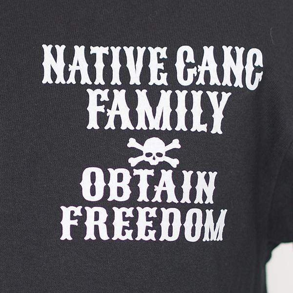 NATIVE GANG FAMILY ネイティブギャングファミリー NEWアナーキーベイビーTシャツ NGF42-552 アメカジ タトゥー ...