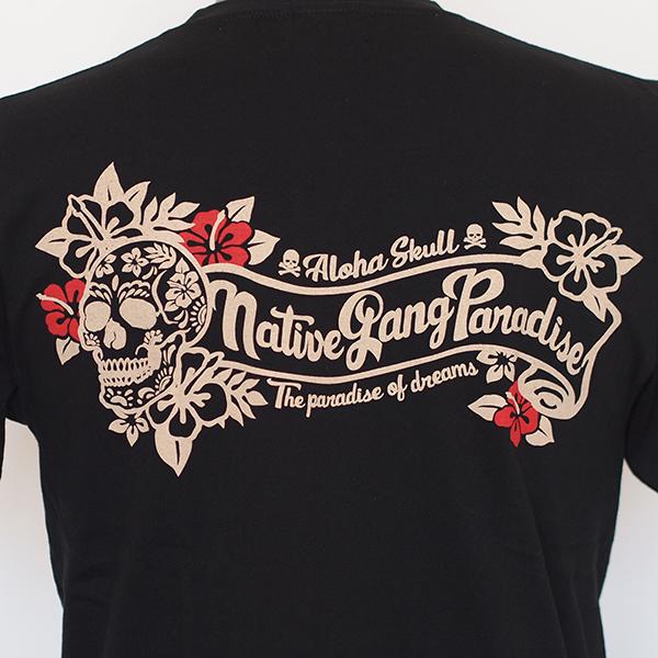 NATIVE GANG FAMILY ネイティブギャングファミリー NEWアロハスカルTシャツ NGF46-593 アメカジ 刺繍 送料無料 ...