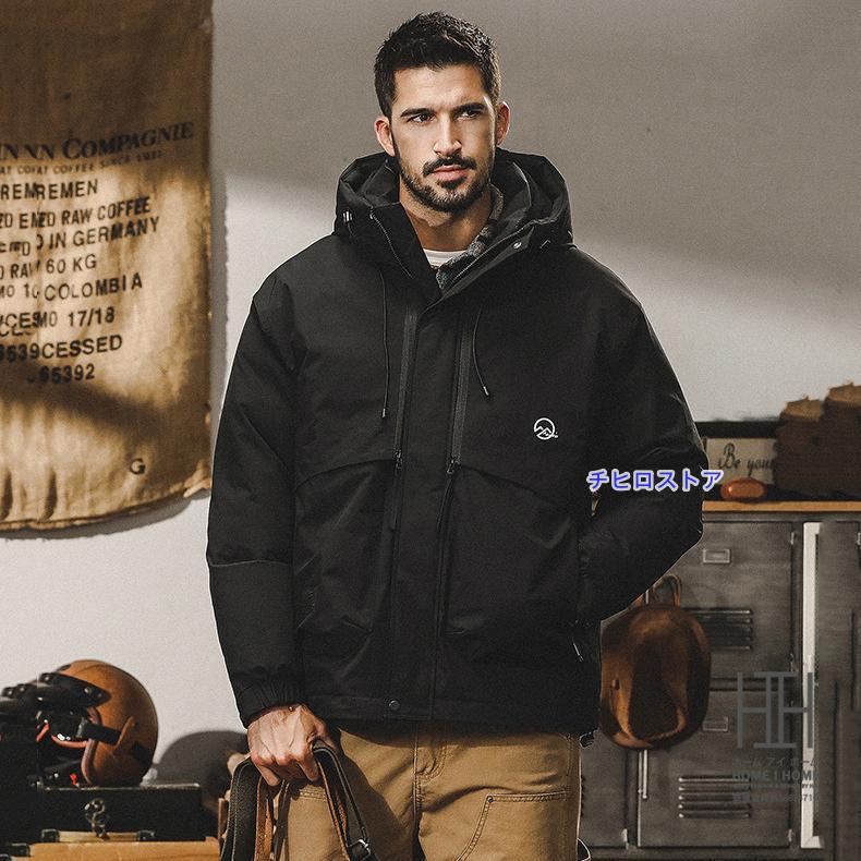 ダウンジャケット メンズ 冬 フード おしゃれ かっこいい 暖かい