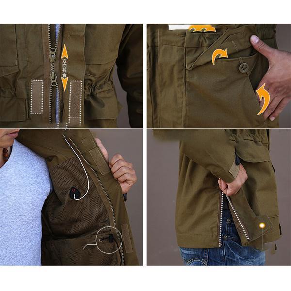 ミリタリージャケット ブルゾン メンズ M65 ジャケット フライトジャケット アウター ジャンパー 秋冬 迷彩 モッズコート 作業服 : chhi115-jaket47 : チヒロストア ...