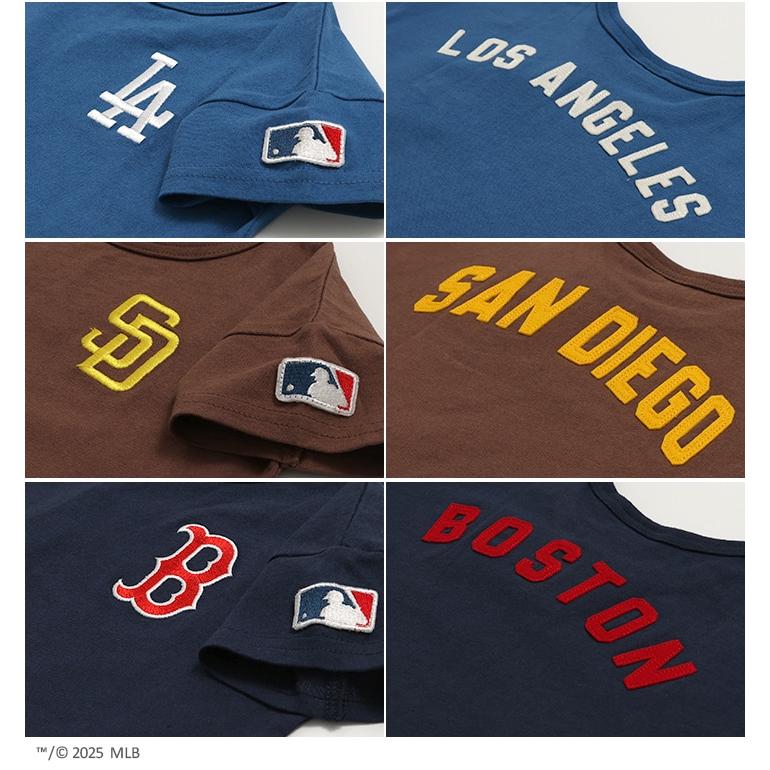 MLB キッズ Tシャツ 半袖 子供服 男の子 ドジャース ヤンキース ベビー 女の子 ロゴ 刺繍 夏服 90 100 110 120 130 140 150cm [M便 1/1 ...
