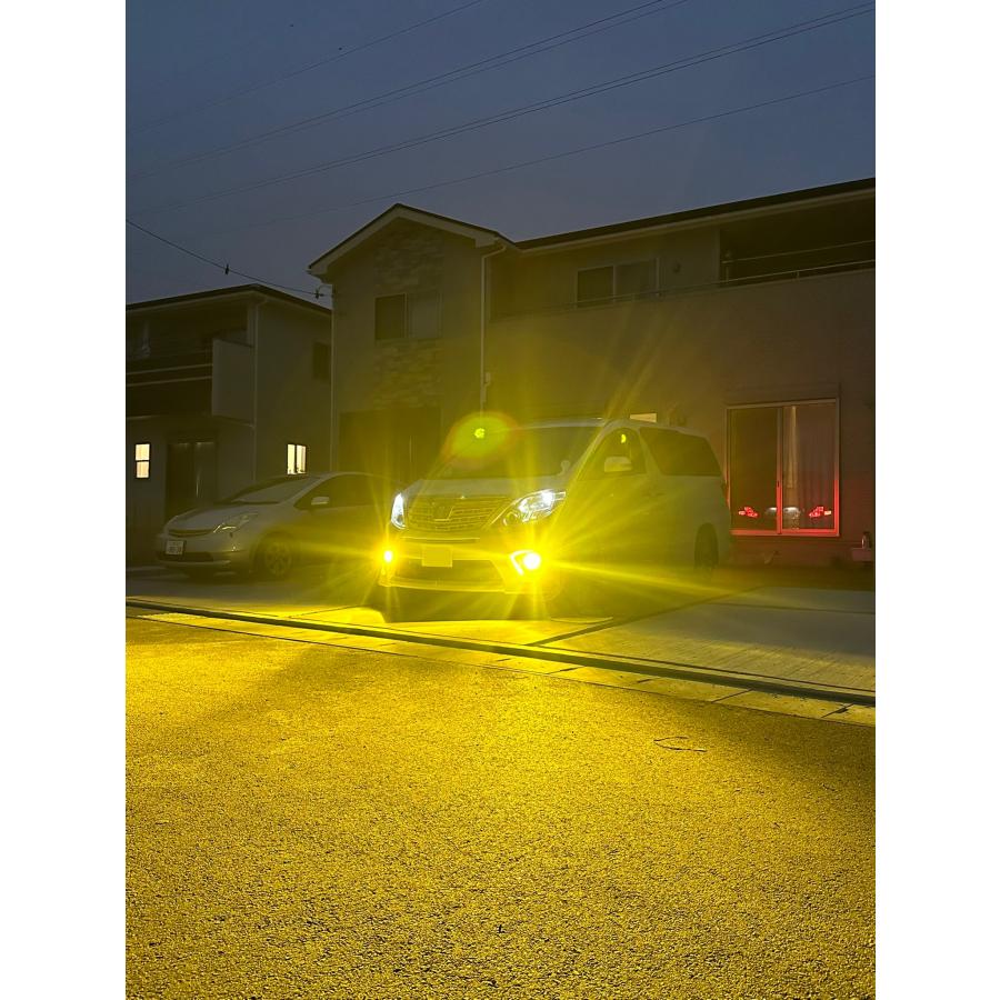 【WS55 3000K】動画有 ハロゲン比12倍 イエロー LED H11 (H8 H9 H16) ヘッドライト フォグランプ 明るい 光軸 ...