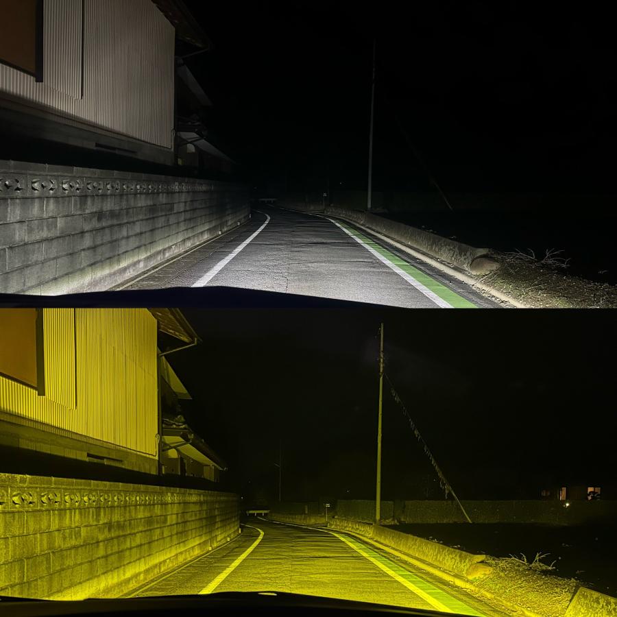 【WS55 3000K】動画有 ハロゲン比12倍 イエロー LED H11 (H8 H9 H16) ヘッドライト フォグランプ 明るい 光軸 ...