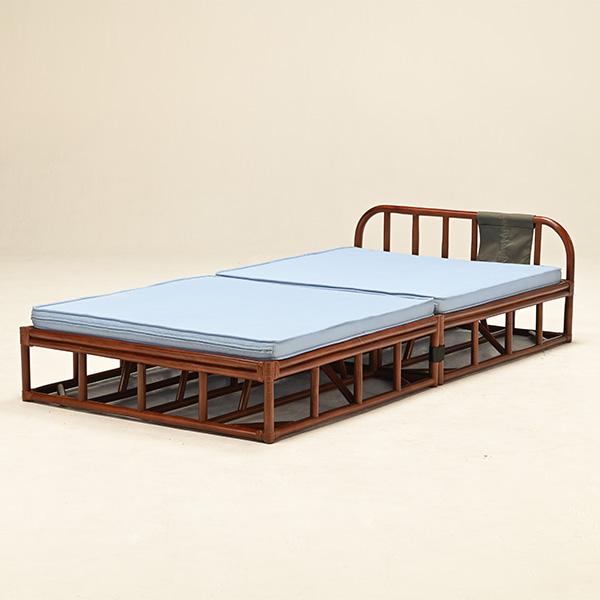 光製作所 ベッド 軽い 軽量 おしゃれ 北欧 アジアン家具 アンティーク家具 分離 籐家具 ラタン 146708 : CHILULU - 通販 ...