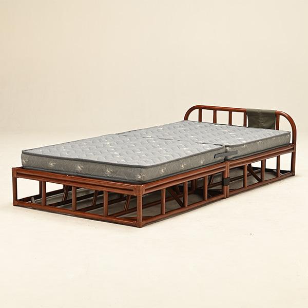 光製作所 ベッド 軽い 軽量 おしゃれ 北欧 アジアン家具 アンティーク家具 分離 籐家具 ラタン 146708 : CHILULU - 通販 ...