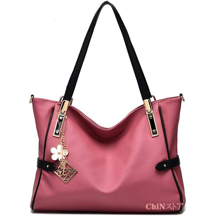 トートバッグ レディース 2way OL 通勤バッグ 大容量 a4収納 ハンドバッグ 可愛い チャーム付き ショルダーバッグ ビジネス : ChiNストア - 通販 - Yahoo!ショッピング