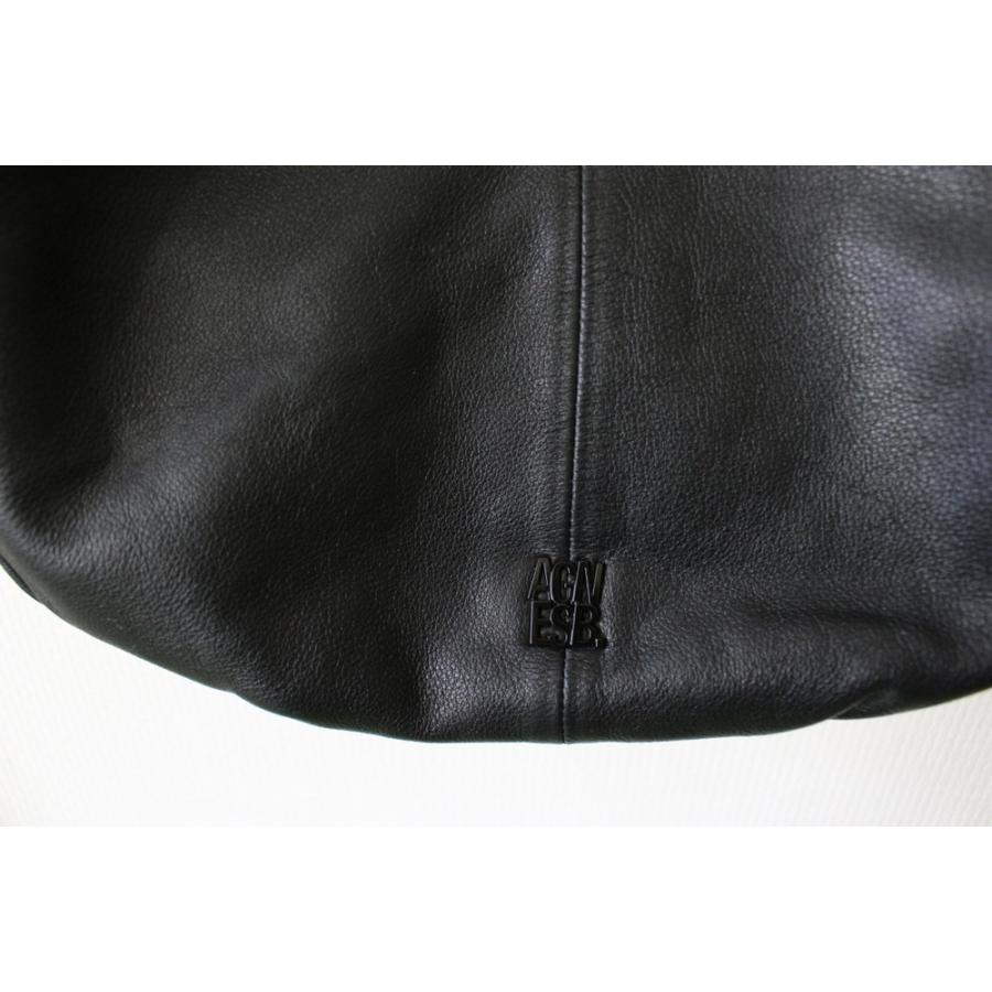 agnes b． VOYAGE 1270/中古/agnes VOYAG Eアニエスベーボヤージュ ショルダーバック ブラックレザー ブラックチェーン 牛革100％ : 地産の黒部Yahoo!店 ...