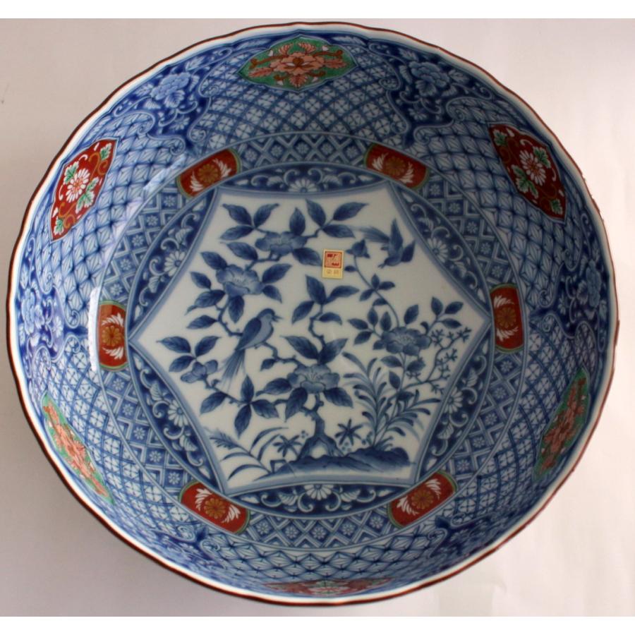 1311/未使用品・長期保管品/庫山窯 染錦花鳥紋 大鉢 : 地産の黒部Yahoo!店 - 通販 - Yahoo!ショッピング
