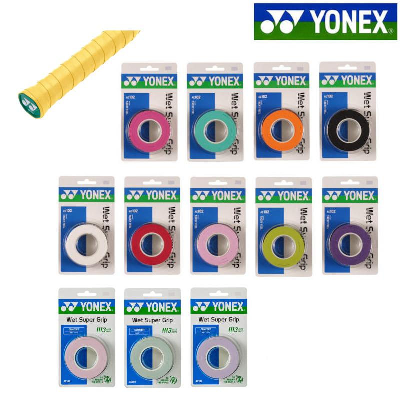 YONEX ヨネックス ウェットスーパーグリップ（3本入） AC102 バドミントン テニス ゆうパケット（メール便）対応 : チトセスポーツ テニス&バドSHOP - 通販 - Yahoo ...