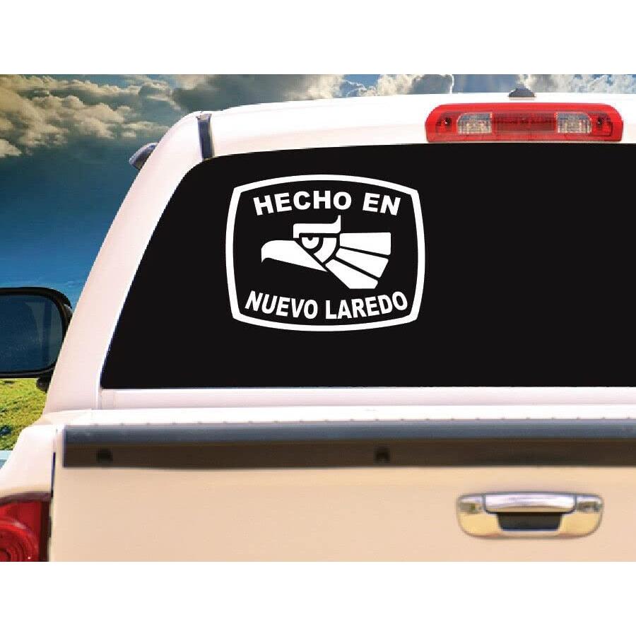 Edward Mexico Sticker Hecho en Nuevo Laredo Decal Mexico Letters Car Truck Window Laptop Map ...