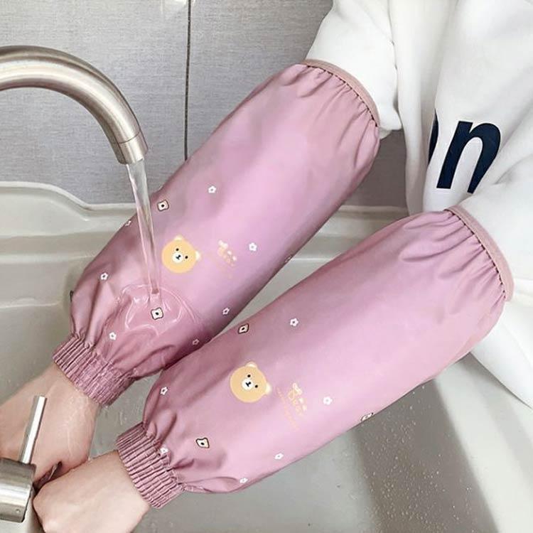 アームカバー 袖口カバー 水回り 腕カバー 手首カバー 防水 撥水 袖カバー 選べる2組セット キッチングローブ 可愛い そでくちカバー 汚れ ...