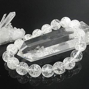 ★クラック水晶ブレスレット【10mm珠】 （爆裂水晶、クラッシュクリスタル、Crack Crystal） :01-crack-cry10 ...