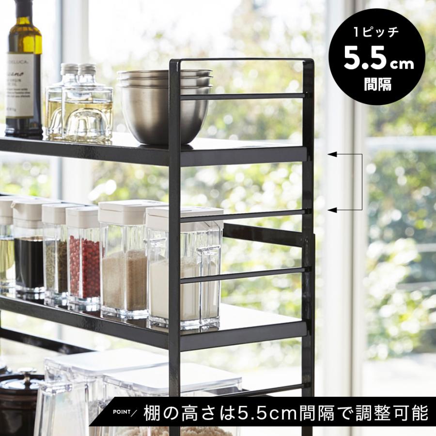 tower シンク上キッチン収納ラック タワー 調味料棚 3段 スパイス 山崎実業 モノトーン おしゃれ キッチン収納 スパイスラック 白 黒 3257 3258 : ちょうどいい家具屋 ...