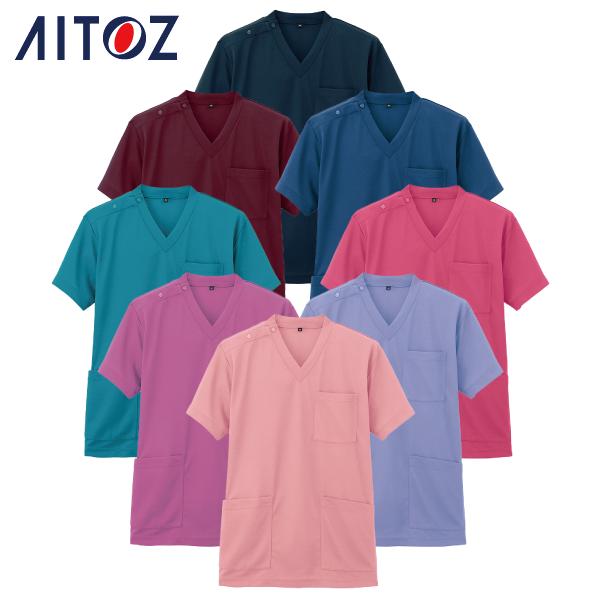 861411 スクラブ 白衣 AITOZ アイトス メディカル クリニック ナース 医療 看護 介護 半袖 男女兼用 ユニセックス 医者 ウェア : choose! - 通販 - Yahoo ...