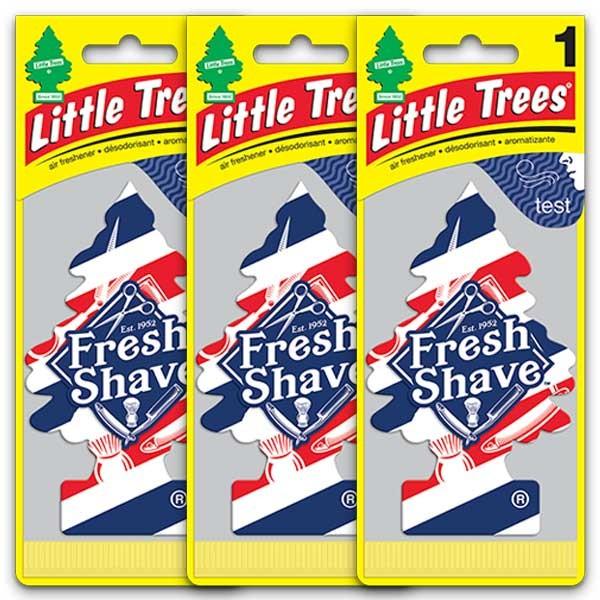 Little Trees 5.【Fresh Shave (フレッシュシェイブ)】Little 3個set / エアフレ 芳香剤 ...