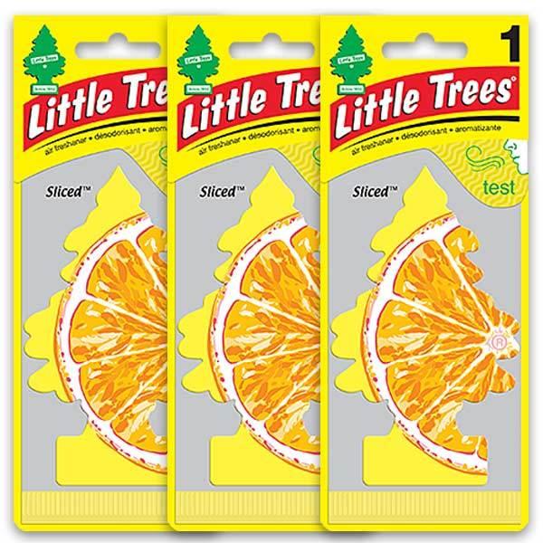 15.【Sliced (スライスド)】Little Trees 3個set / エアフレ 芳香剤 エアフレッシュナー 吊り下げ リトルツリー ...