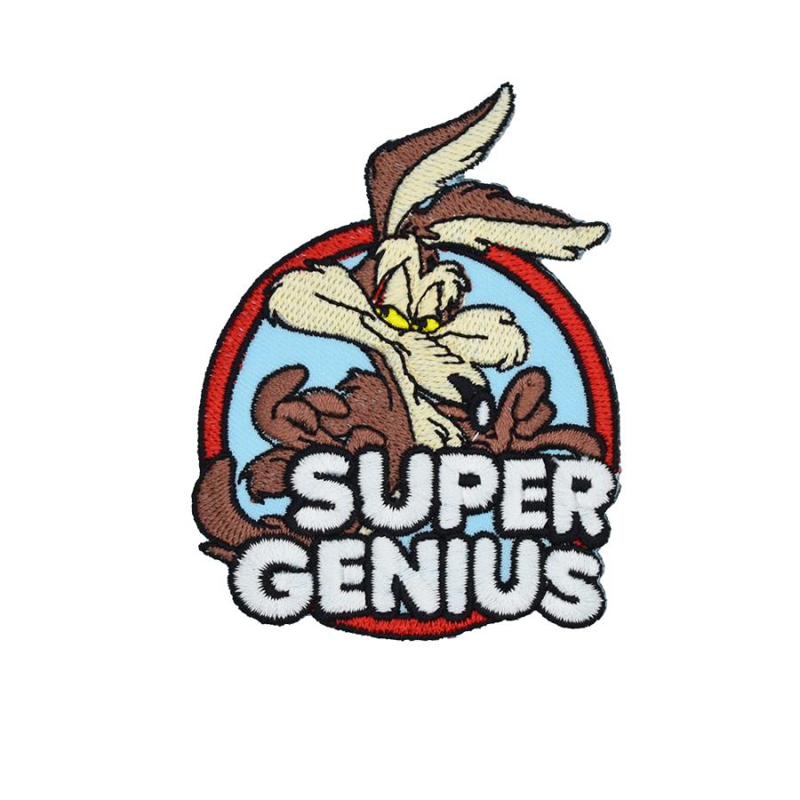 【メール便可】ワッペン WILE E. Coyote ワイリーコヨーテ (6.5×8.5cm) GENIUS / 手芸 パッチ カスタム ...