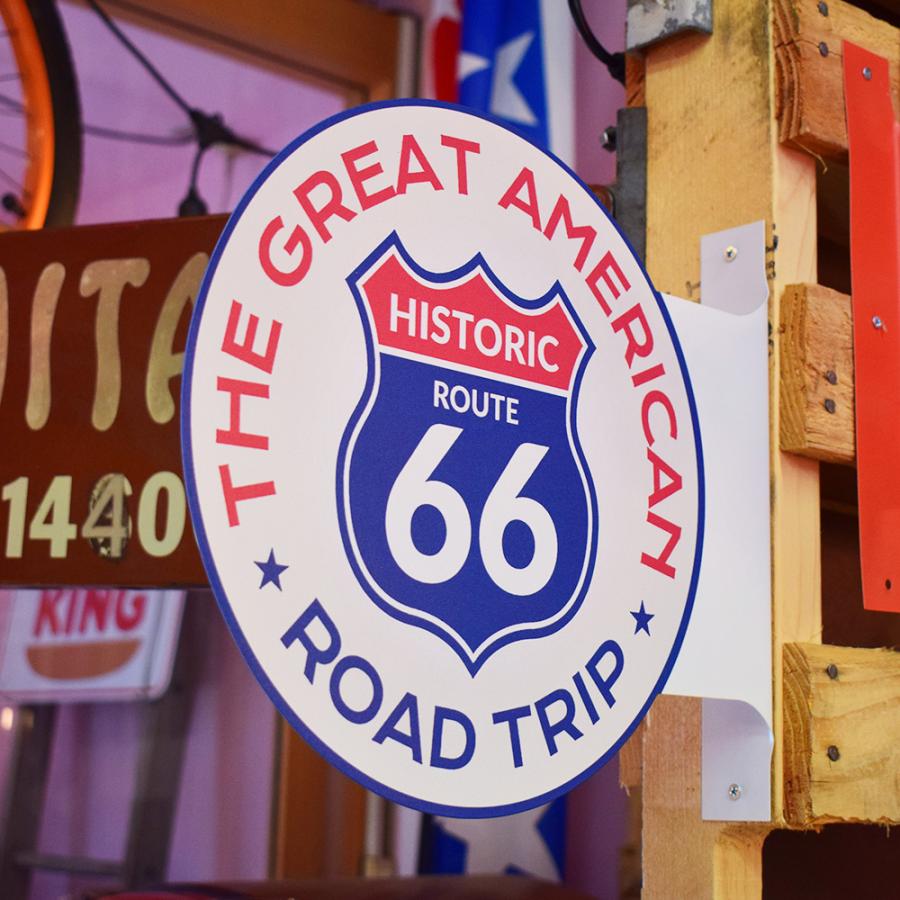 ROUTE66 フランジ 看板 サイン ルート66 両面看板 アメリカン雑貨 ガレージ : CHOPPERS - 通販 - Yahoo!ショッピング