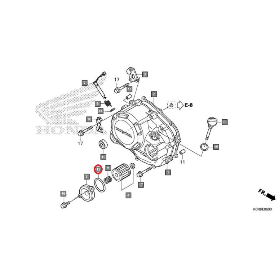 HONDA 純正 SP125Fi オイルフィルターOリング #91301-K0N-D01 : 91301-k0n-d01 : Chopsヤフーショップ - 通販 - Yahoo!ショッピング