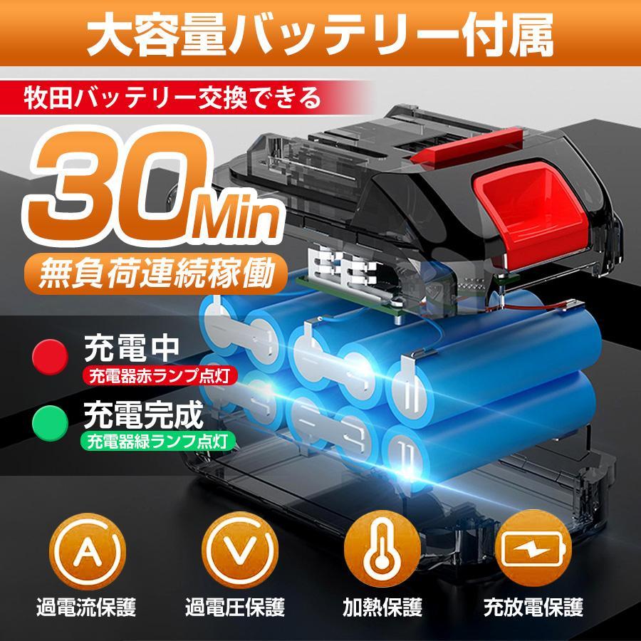 【正規品】2025新品 レシプロソー 充電式 電動ノコギリ 電動のこぎり 小型チェンソー 21V マキタ バッテリー互換対応 高速切断 軽量 女性 工具 ブレード4本付き ...