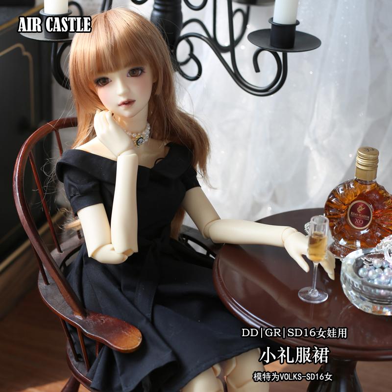1/3,DD,SD16 オフショルダー セレブ ワンピースドレス セット服 黒 スーパードルフィー 人形洋服 オーダー : 長楽ストア - 通販 - Yahoo!ショッピング