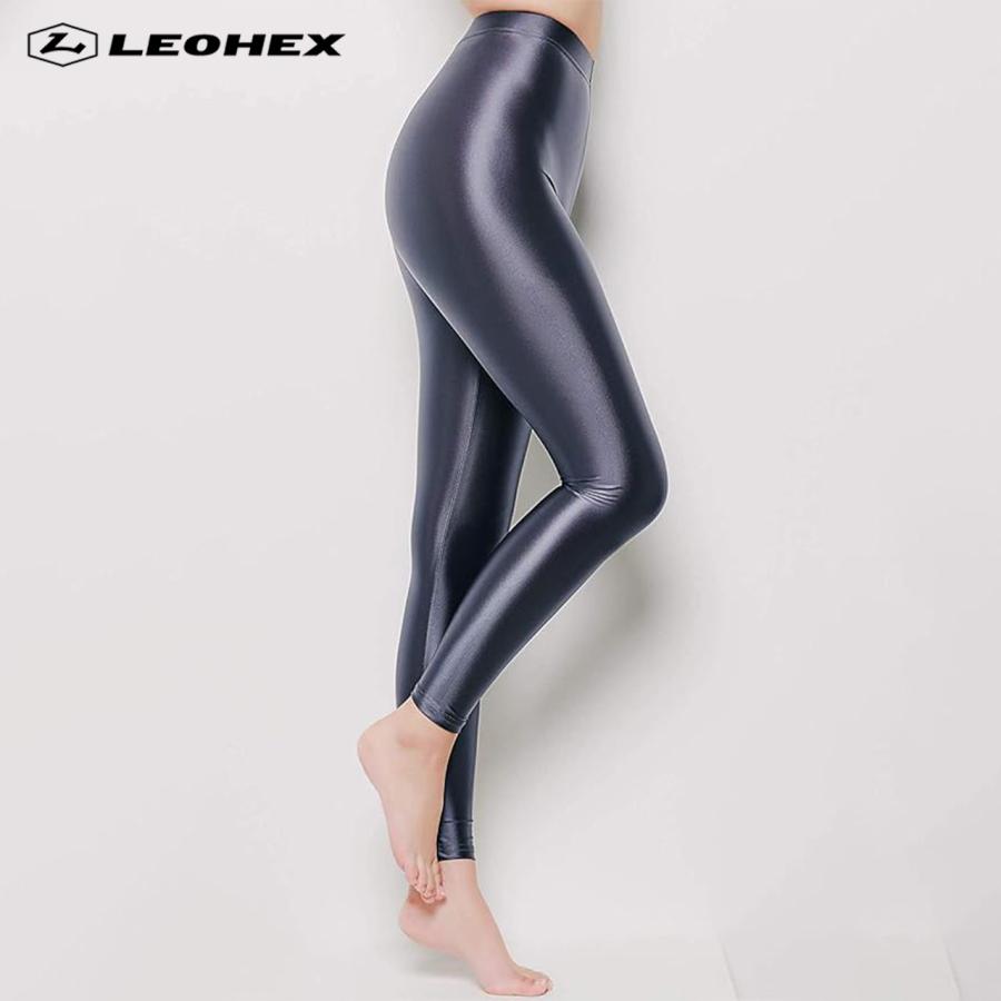 LEOHEX レオヘックス レギンス 9分丈 ユニセックス 美脚 光沢 下着 つるつる ストレッチ ナイロン インナー グラビア コスプレ 撮影 男女兼用 ポイント利用 : ChouChou ...