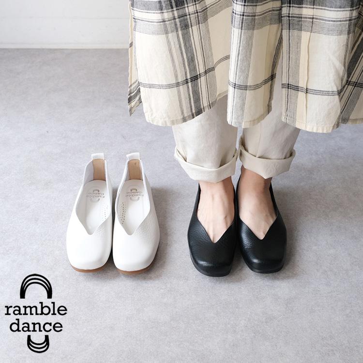 ランブルダンス ramble dance 352-04631 シュリンクレザー スクエアトゥ Vシューズ パンプス 靴 柔らかい レザー 革 : Chouquette Yahoo!ショップ ...