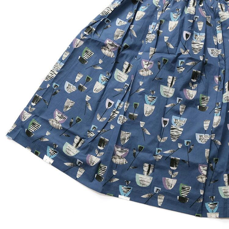 sosotto ソソット リバティタナローン ミモレ丈 タックギャザー