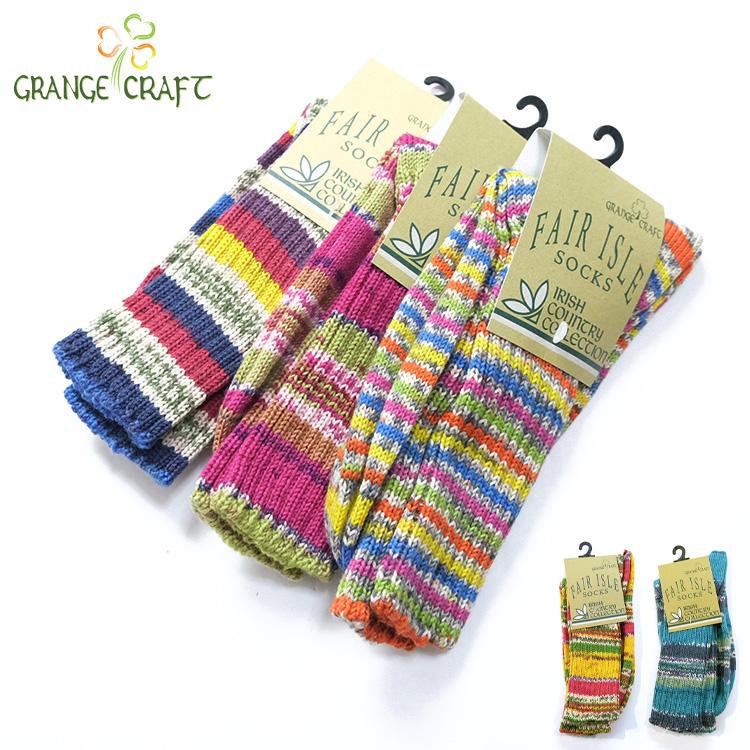 グランジクラフト GRANGE CRAFT フェアアイルソックス FAIRISLE-W-4F : w4f : Chouquette Yahoo ...
