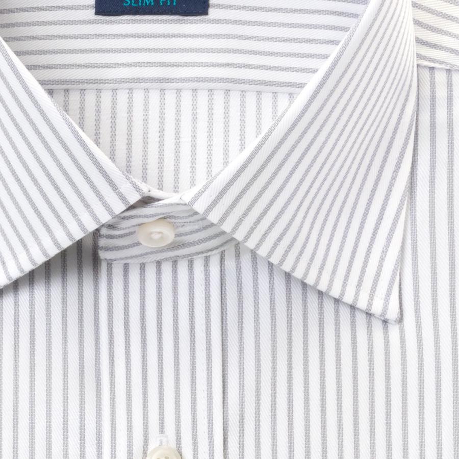 CHOYA SHIRT FACTORY スリムフィット アポロコット 長袖 ワイシャツ