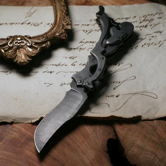 【C365 中山英俊 ナイフ】ナイフ/エックスフォルダー/フルダマスカス【送料無料】 : c365-kf-xffd : CHRONO.Yahoo!店 - 通販 - Yahoo!ショッピング