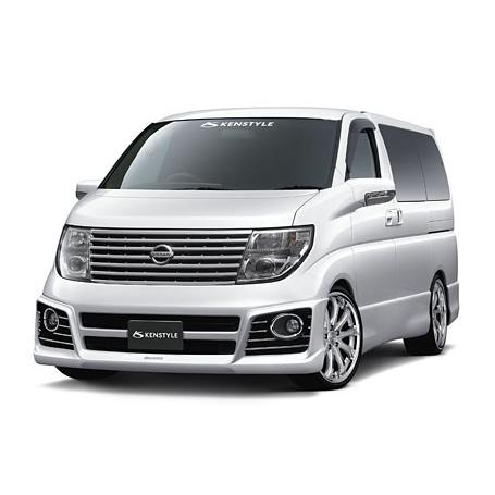 KENSTYLE エルグランドハイウェイスター E51 MC後 フロントハーフスポイラー EIK ケンスタイル : クロノコーポレーション ヤフー店 - 通販 - Yahoo!ショッピング