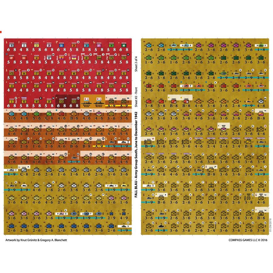 ＊和訳有＊ Compass: Fall Blau: Army Group South, June to December 1942 : 36-1030 : クロノノーツゲーム - 通販 ...