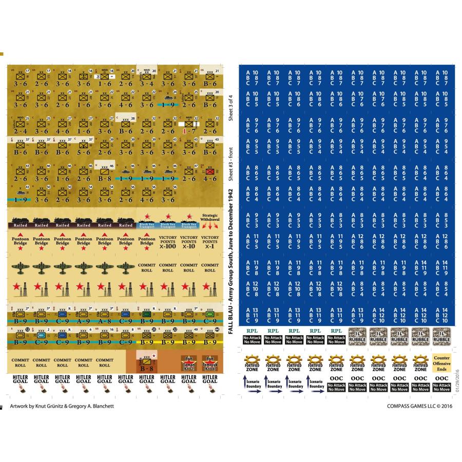 ＊和訳有＊ Compass: Fall Blau: Army Group South, June to December 1942 : 36-1030 : クロノノーツゲーム - 通販 ...