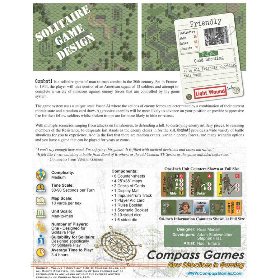 Compass: Combat! Volume 1 2nd Printing : 36-1097 : クロノノーツゲーム - 通販 ...