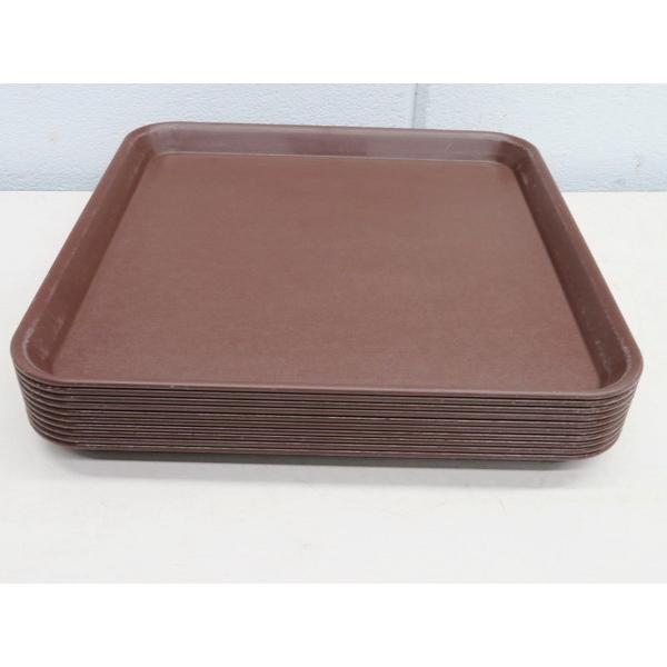 D1208 ダイワ プラスチック製業務用トレイ10枚セット DP-11 ブラウン 330×330×24 栃木 宇都宮 中古 業務用 厨房機器 ...