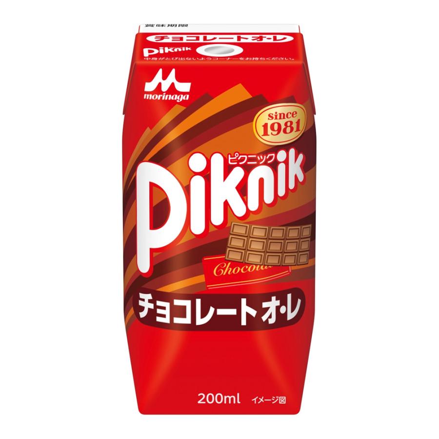 Piknik 森永乳業 ピクニック チョコレート・オレ 200ml 24本 : 健康屋Yahoo!店 - 通販 - Yahoo!ショッピング